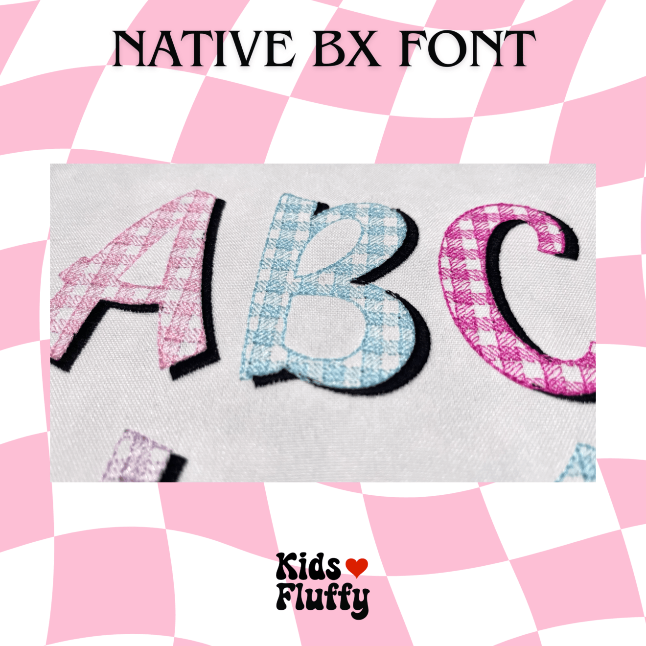 Beautiful Shadow Native BX Font - Kidsfluffy Embroidery Pattern
